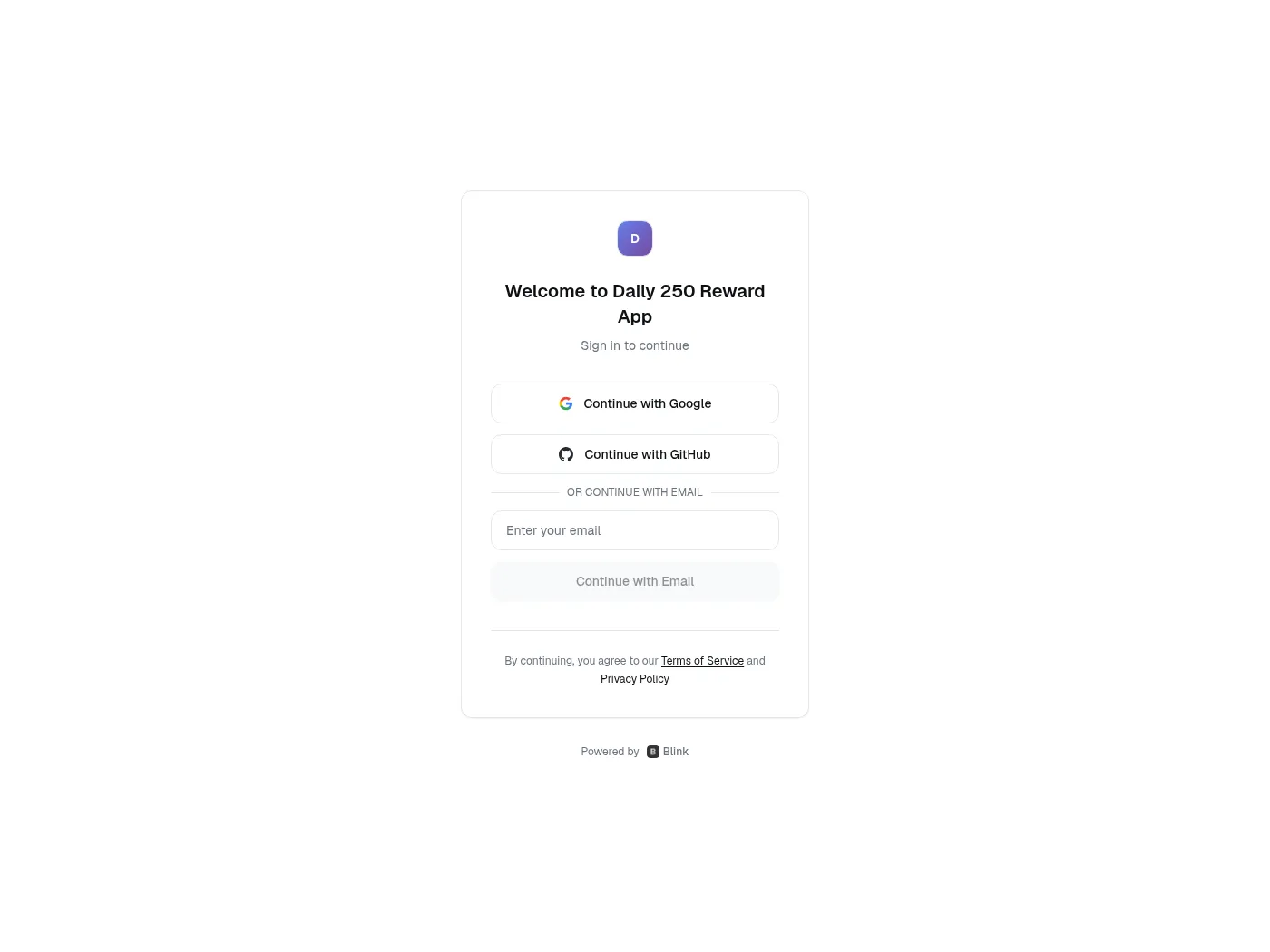 Daily 250 Reward App