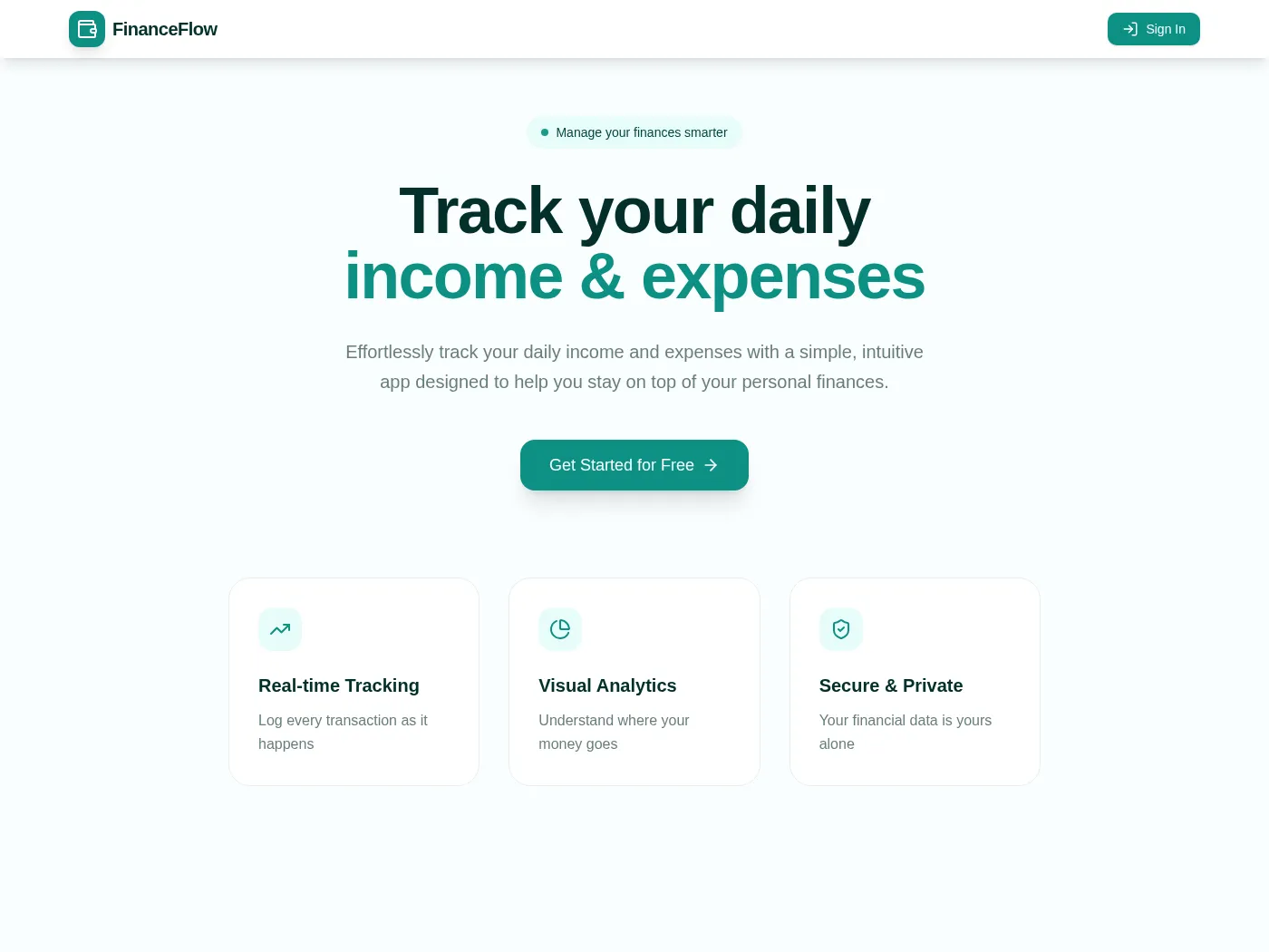 Daily Finance Tracker