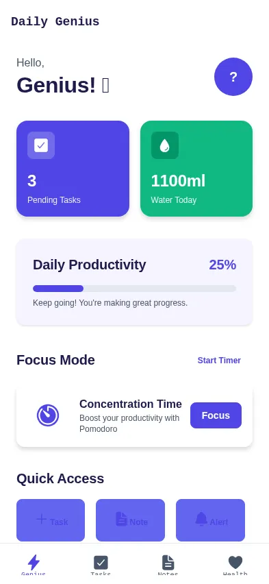 Daily Genius Assistant