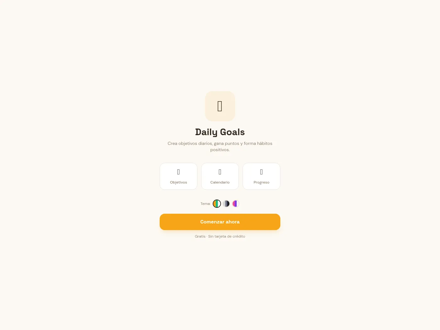 Daily Goals Tracker