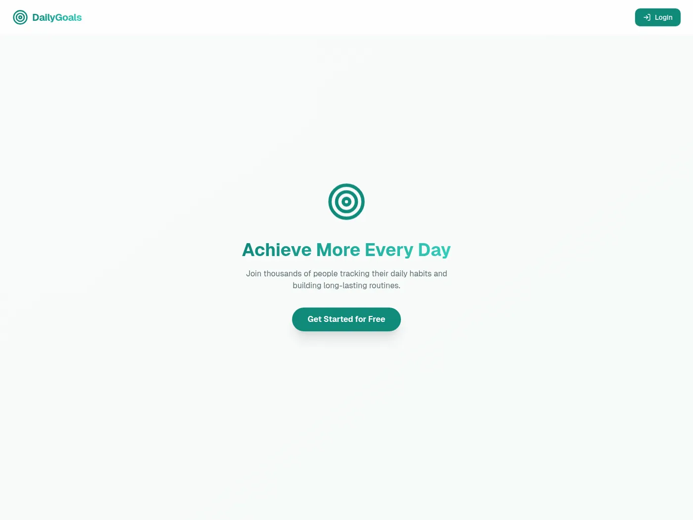 Daily Goals Tracker