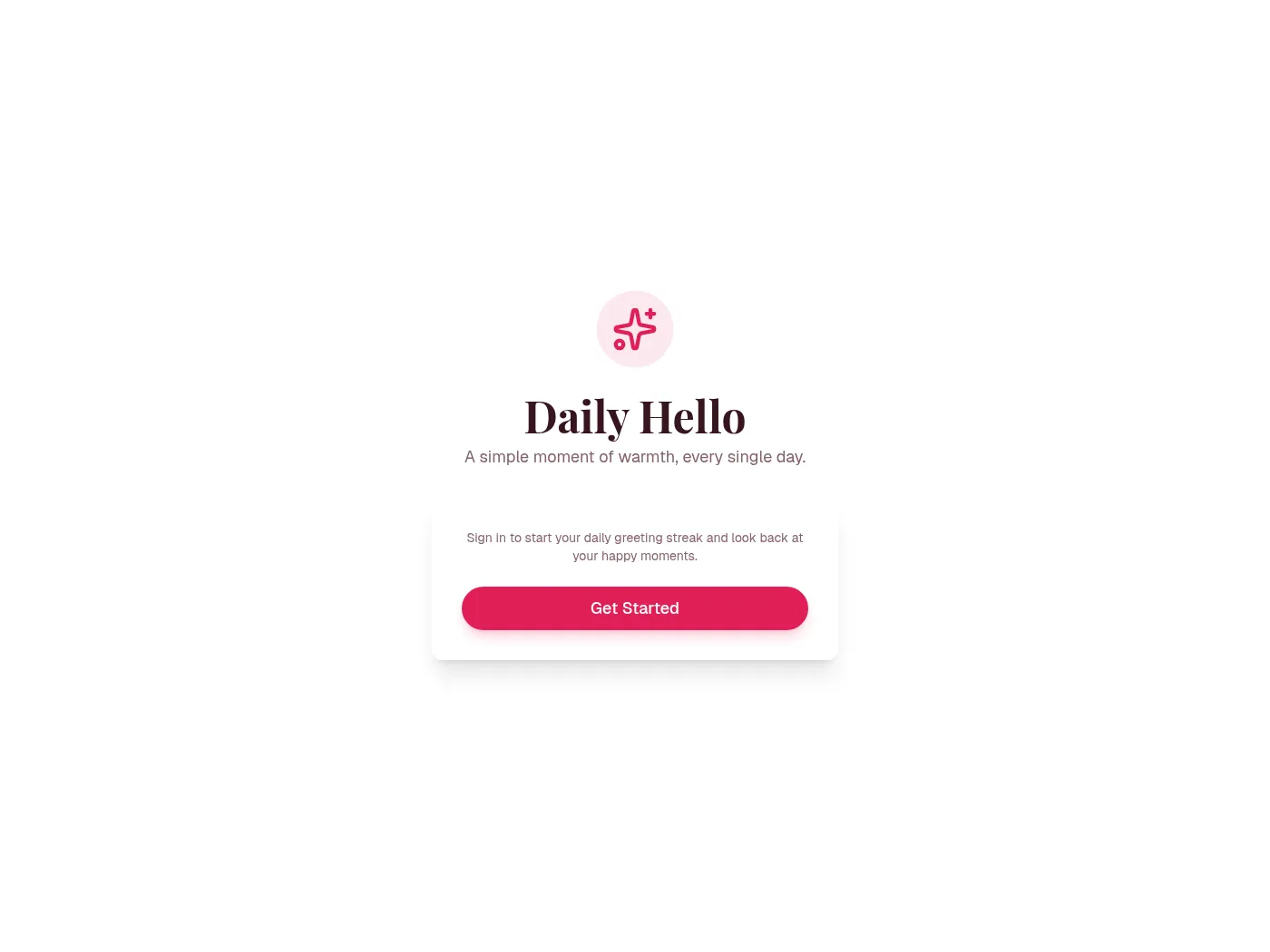 Daily Hello App