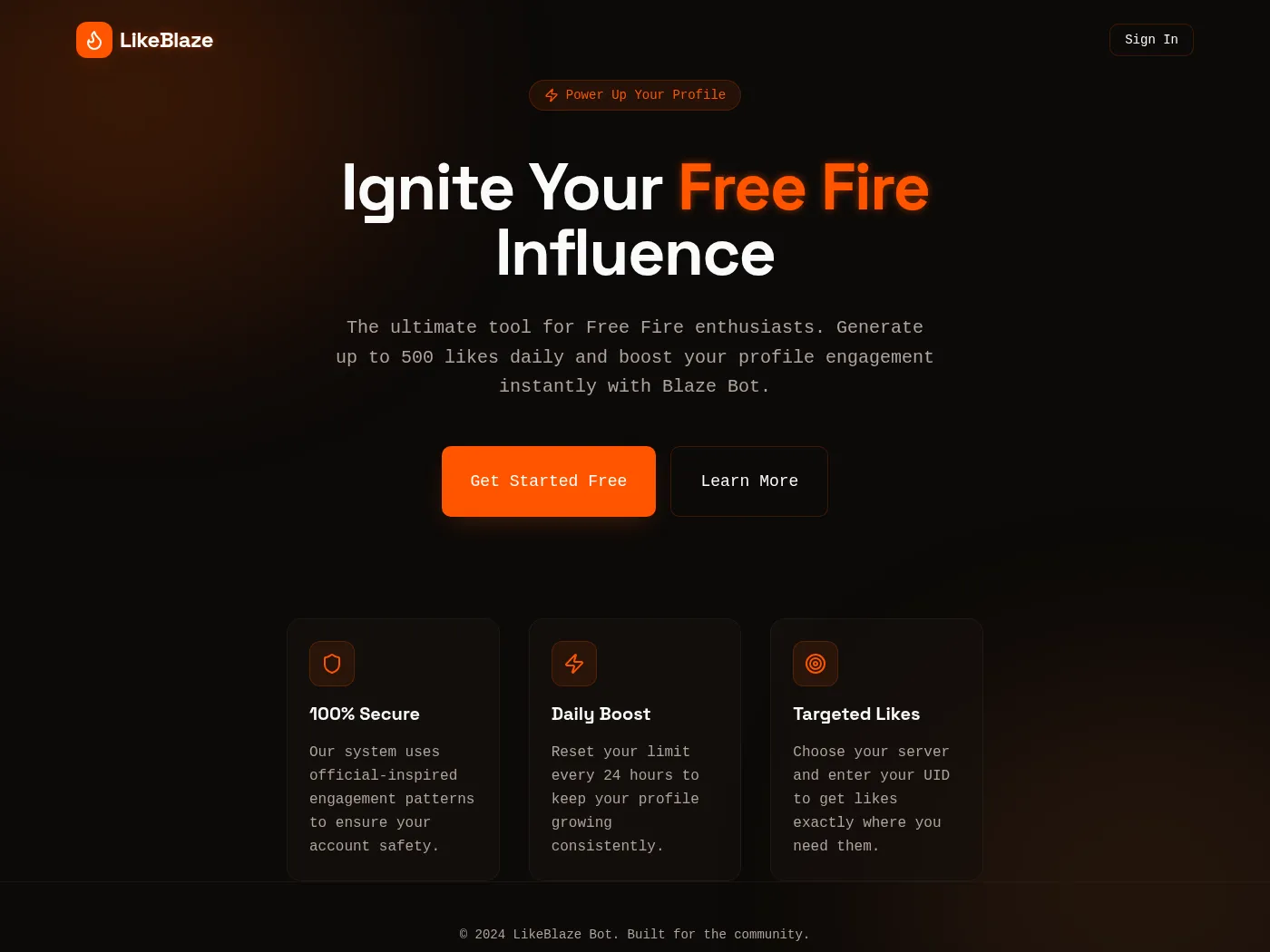 LikeBlaze Bot