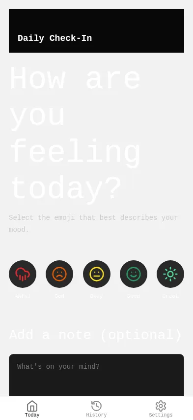 Mood Check-In App