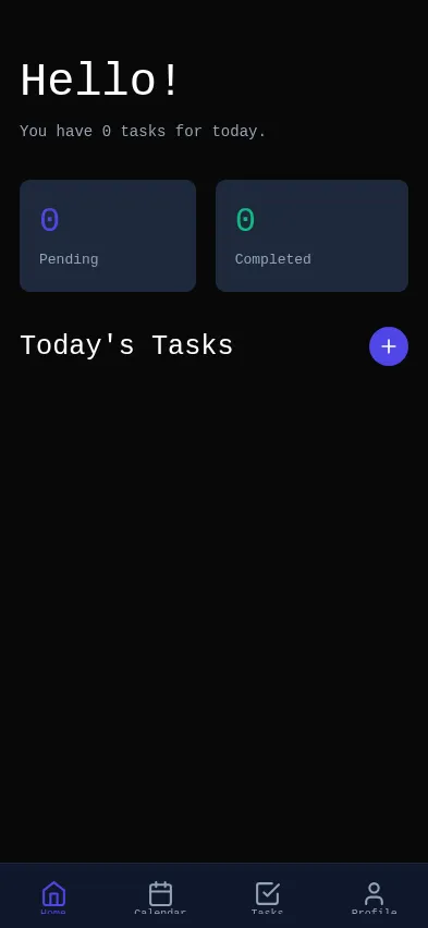 Daily Task Calendar