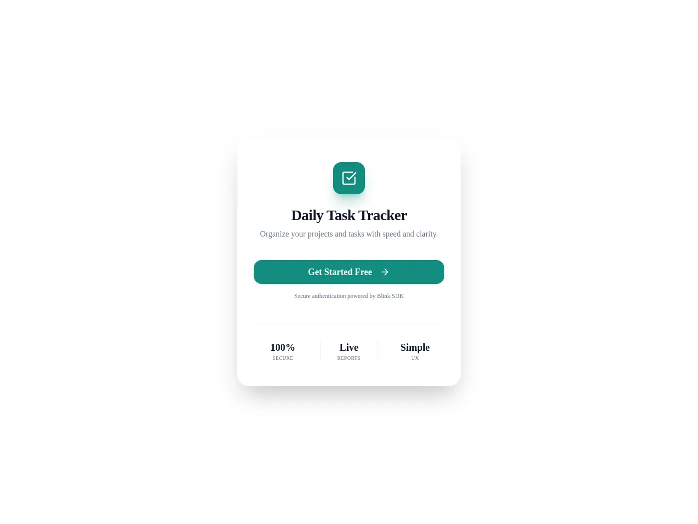 Daily Task Tracker