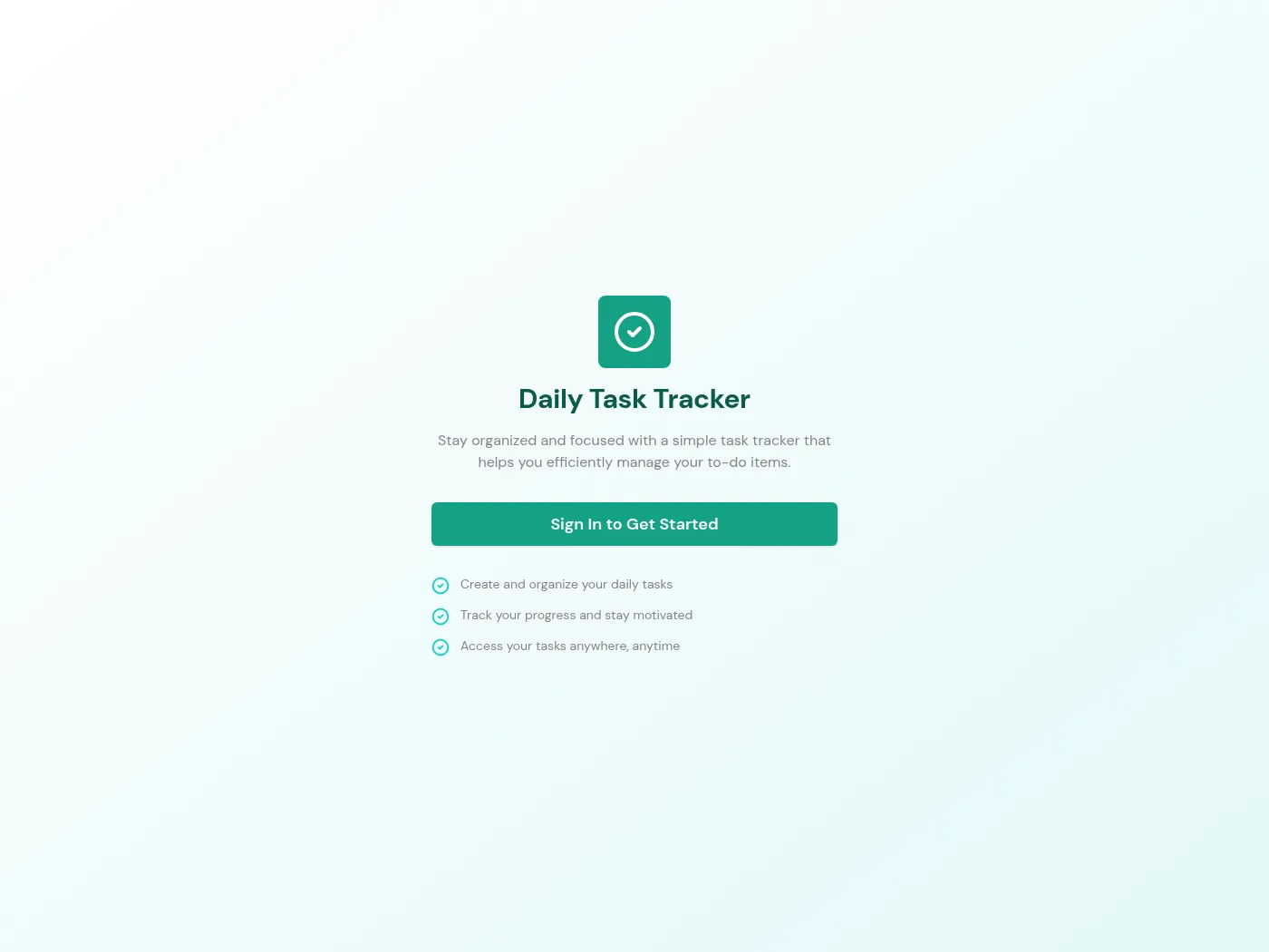 Daily Task Tracker
