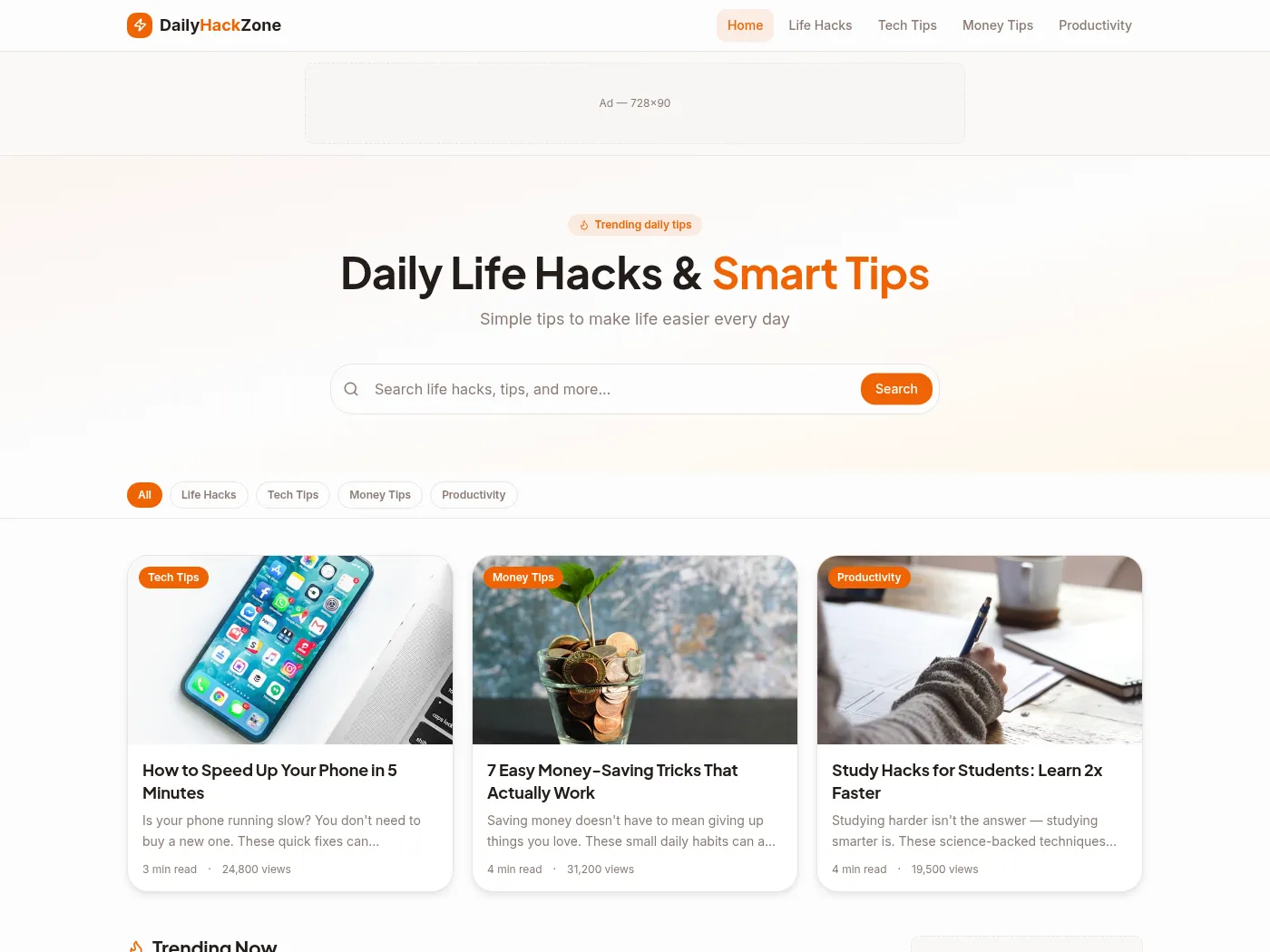 DailyHackZone Web