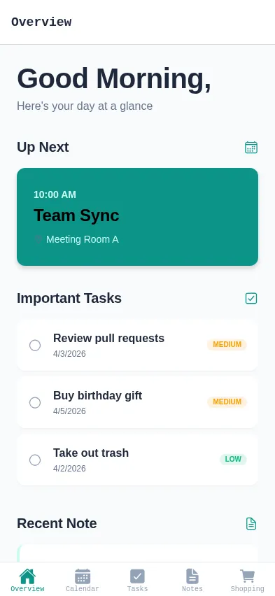 DailyLife Organizer