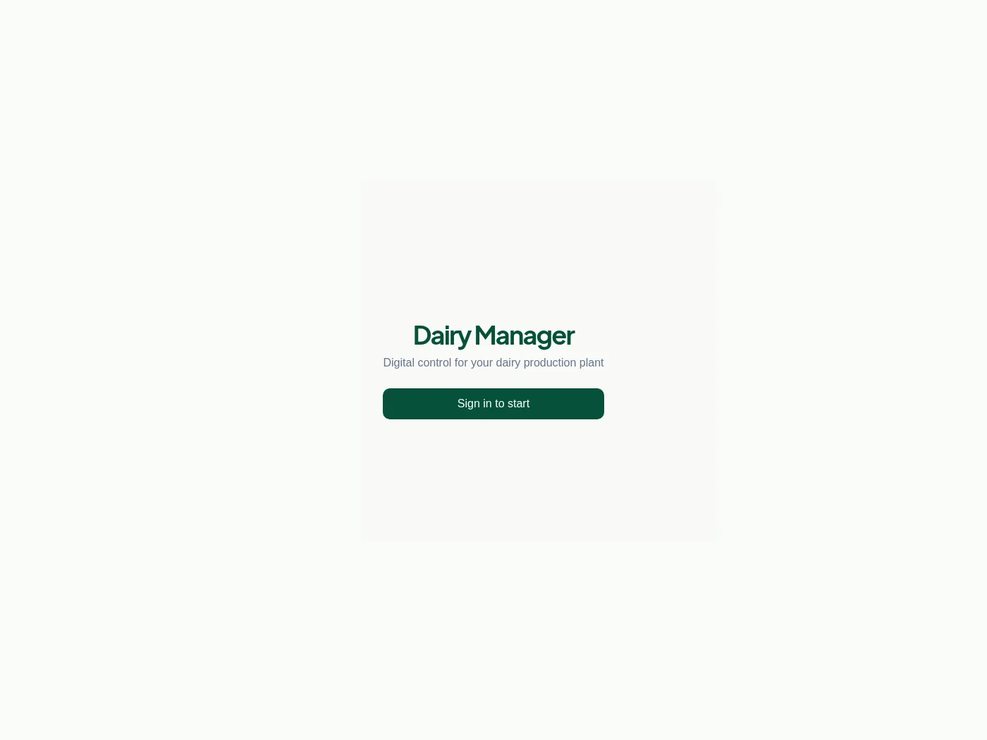 Dairy Factory Manager