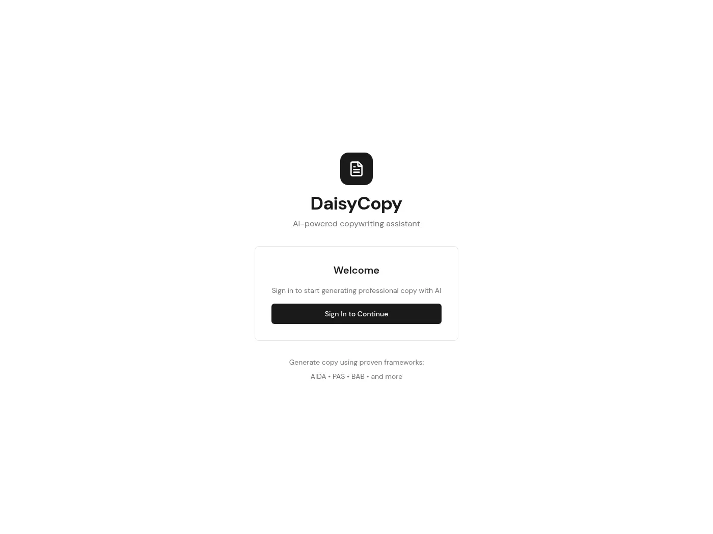 DaisyCopy Web App
