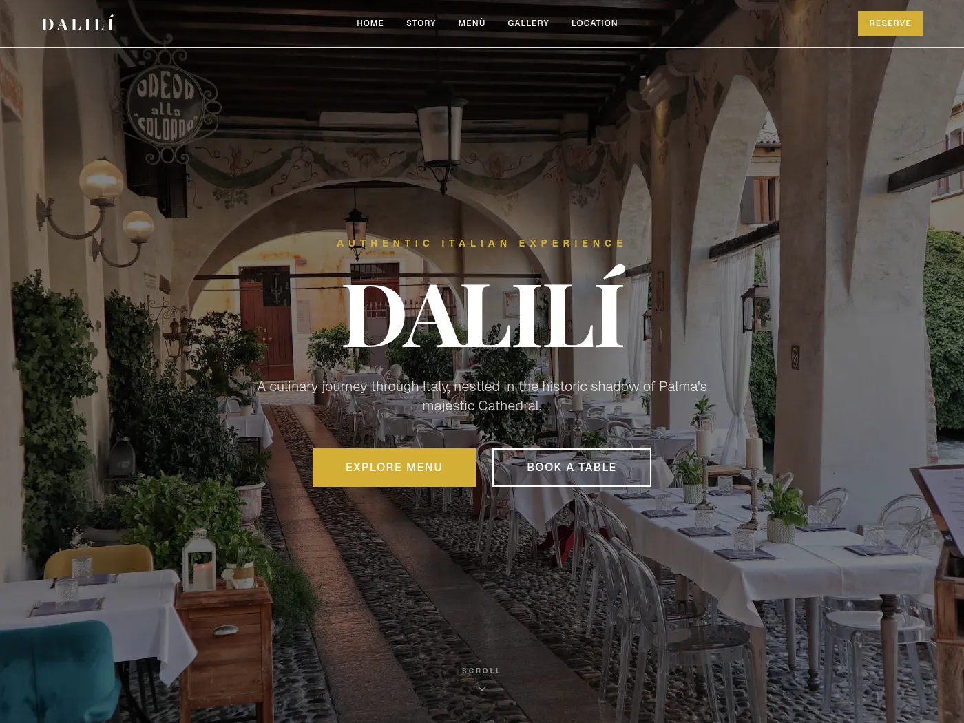 Dalilí Food Modern Website