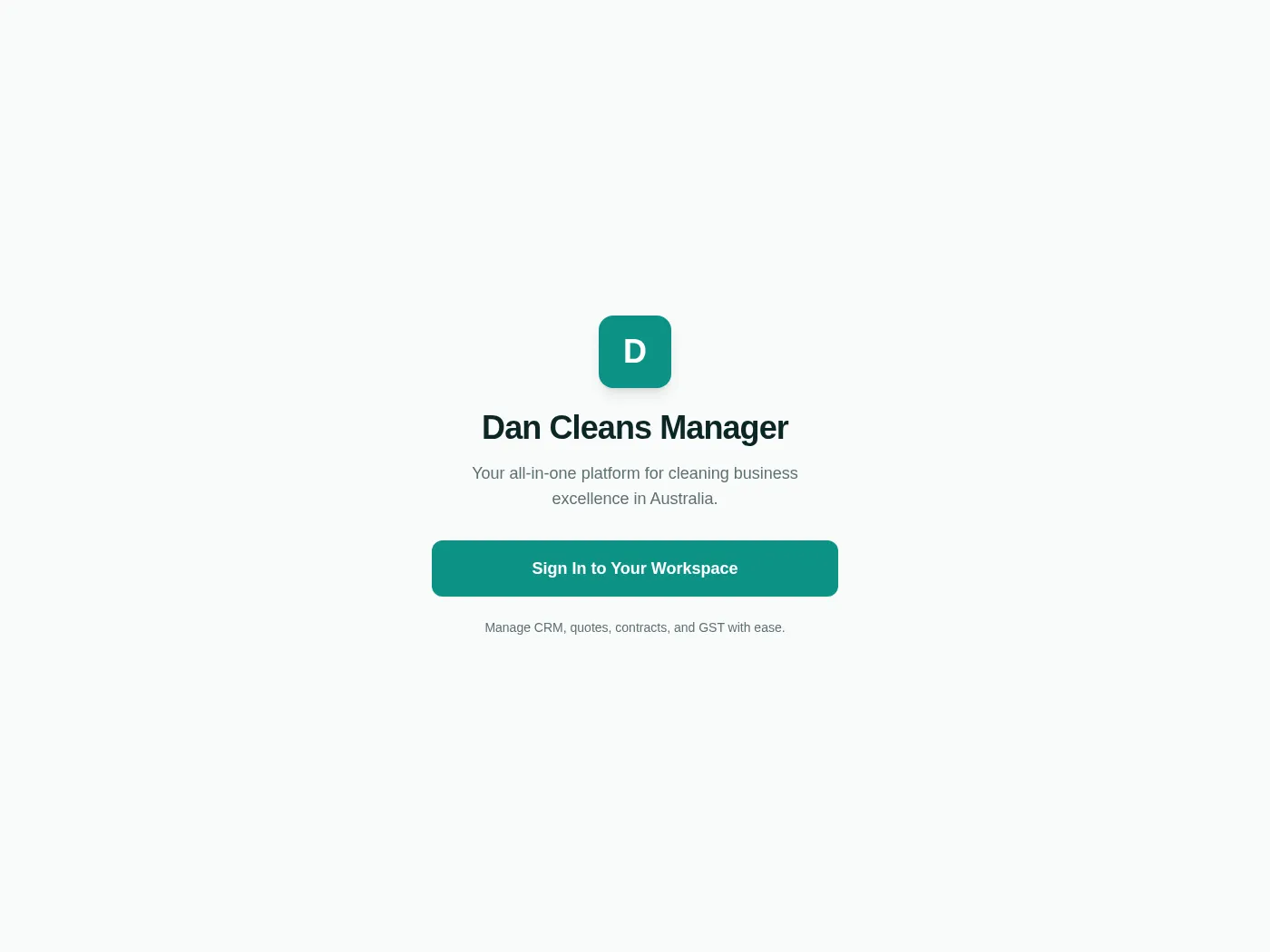 Dan Cleans Manager