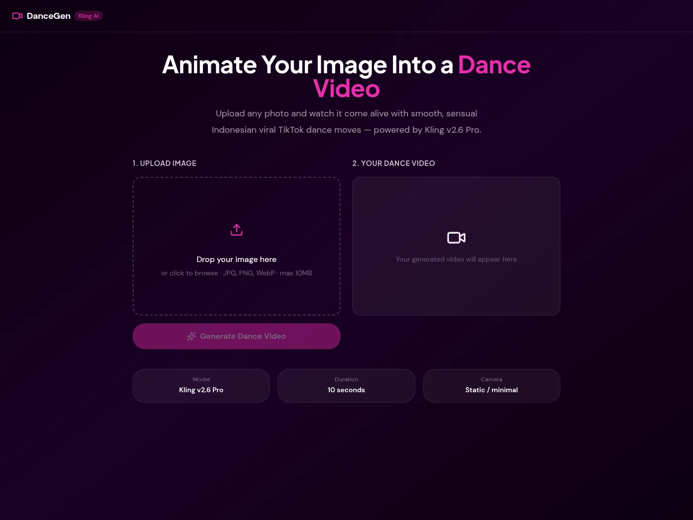 Kling Dance Generator