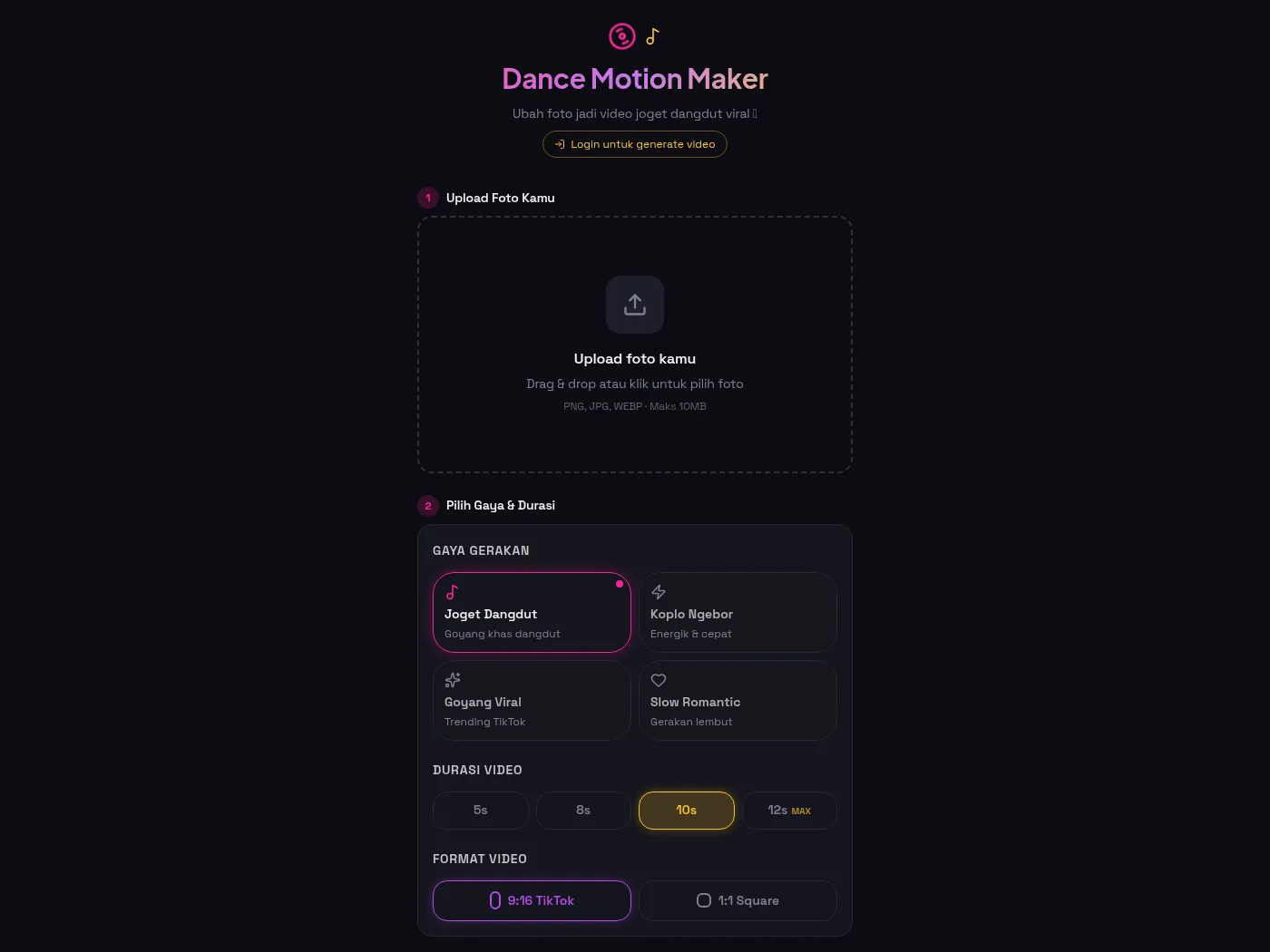 Dance Motion Video Maker