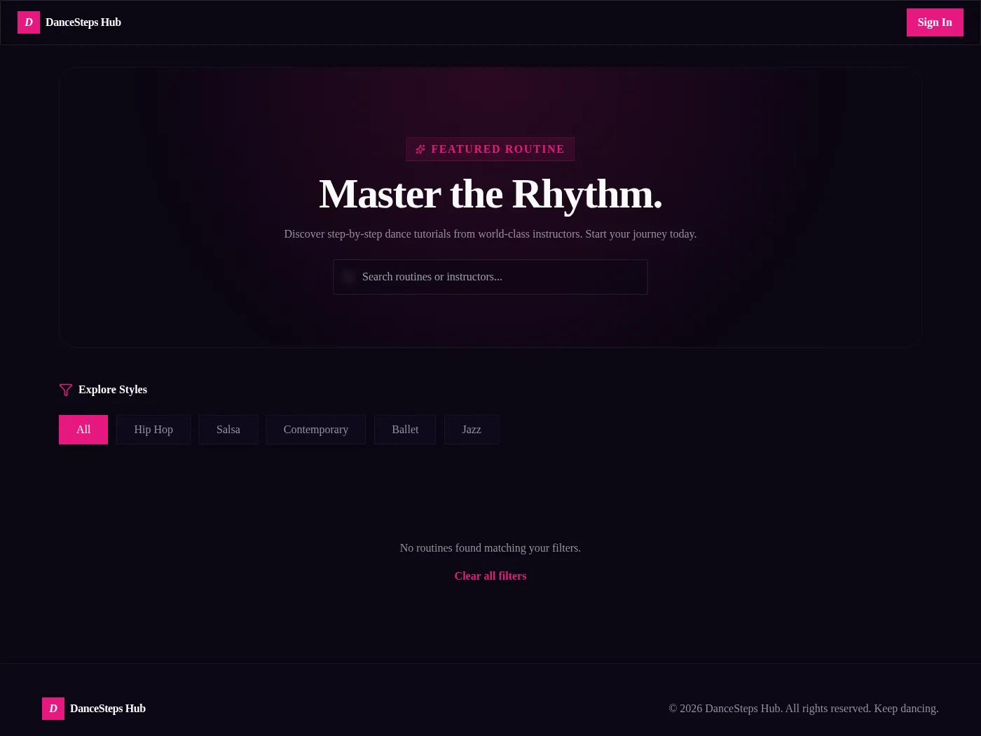 Dance Steps Hub