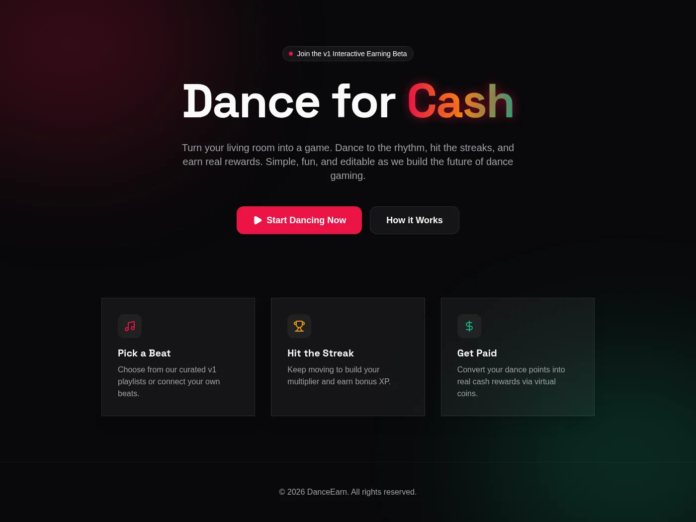 DanceEarn App