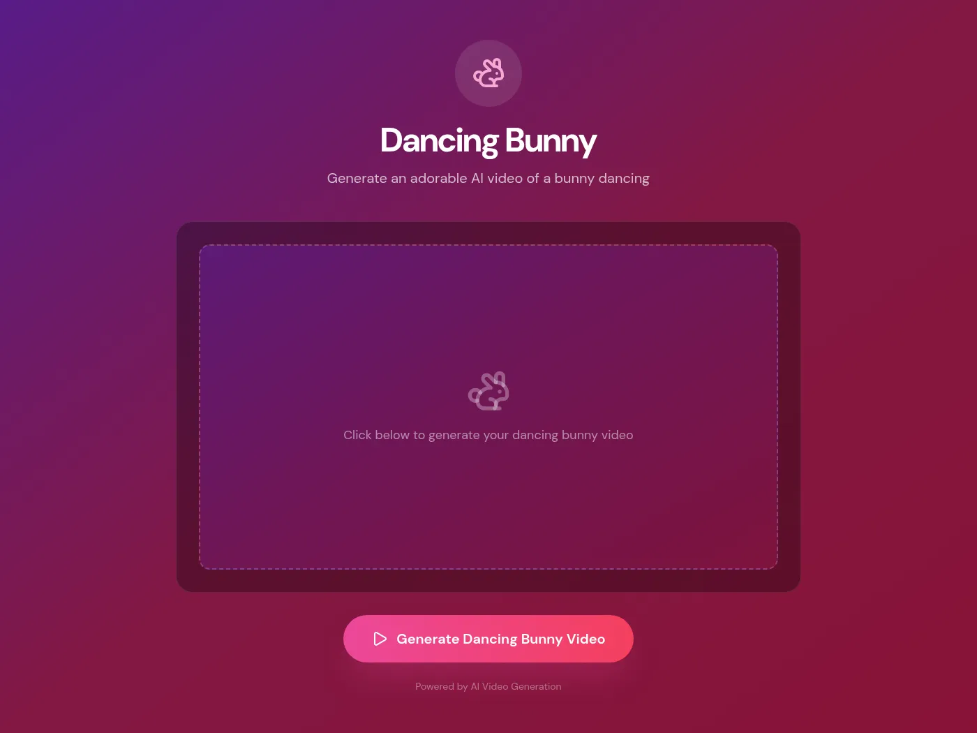 Dancing Bunny Video