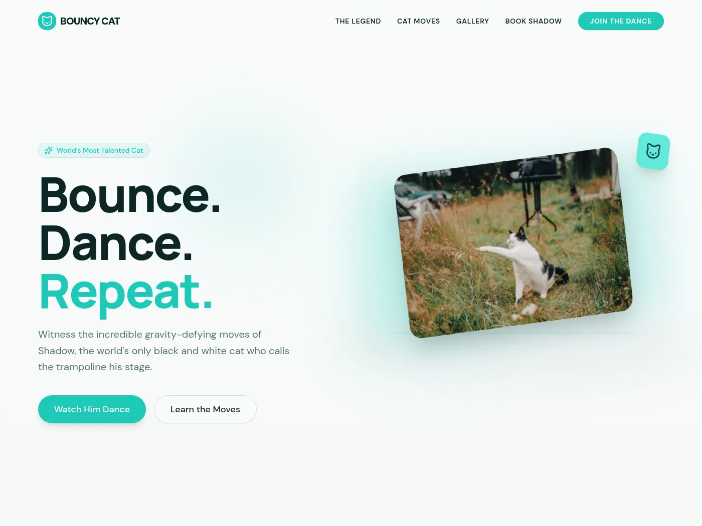 Dancing Cat Webpage