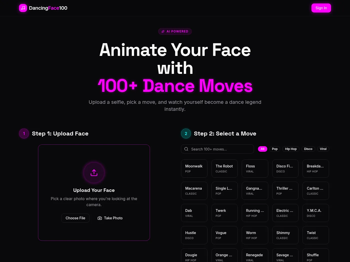 Dancing Face Challenge