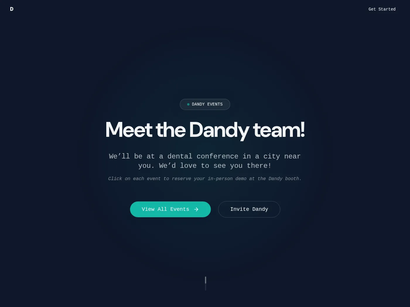 Dandy Events Clone