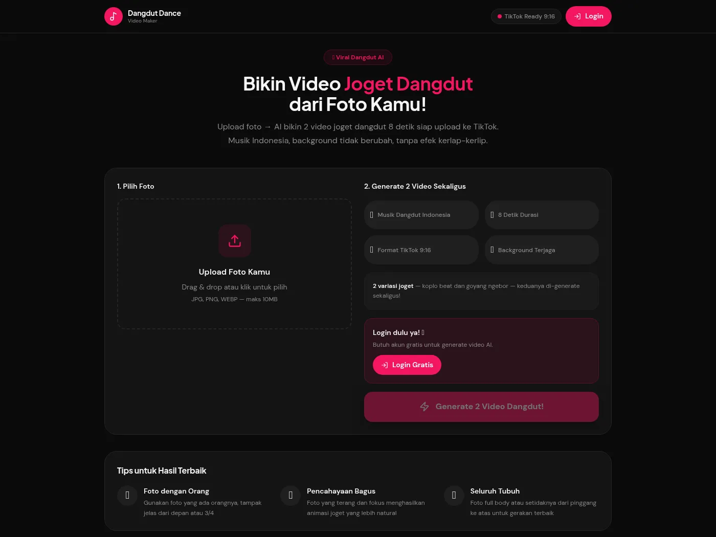 Dangdut Dance Video Maker