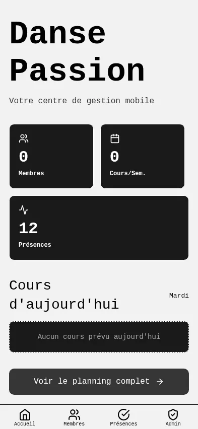 Danse Passion Mobile Hub