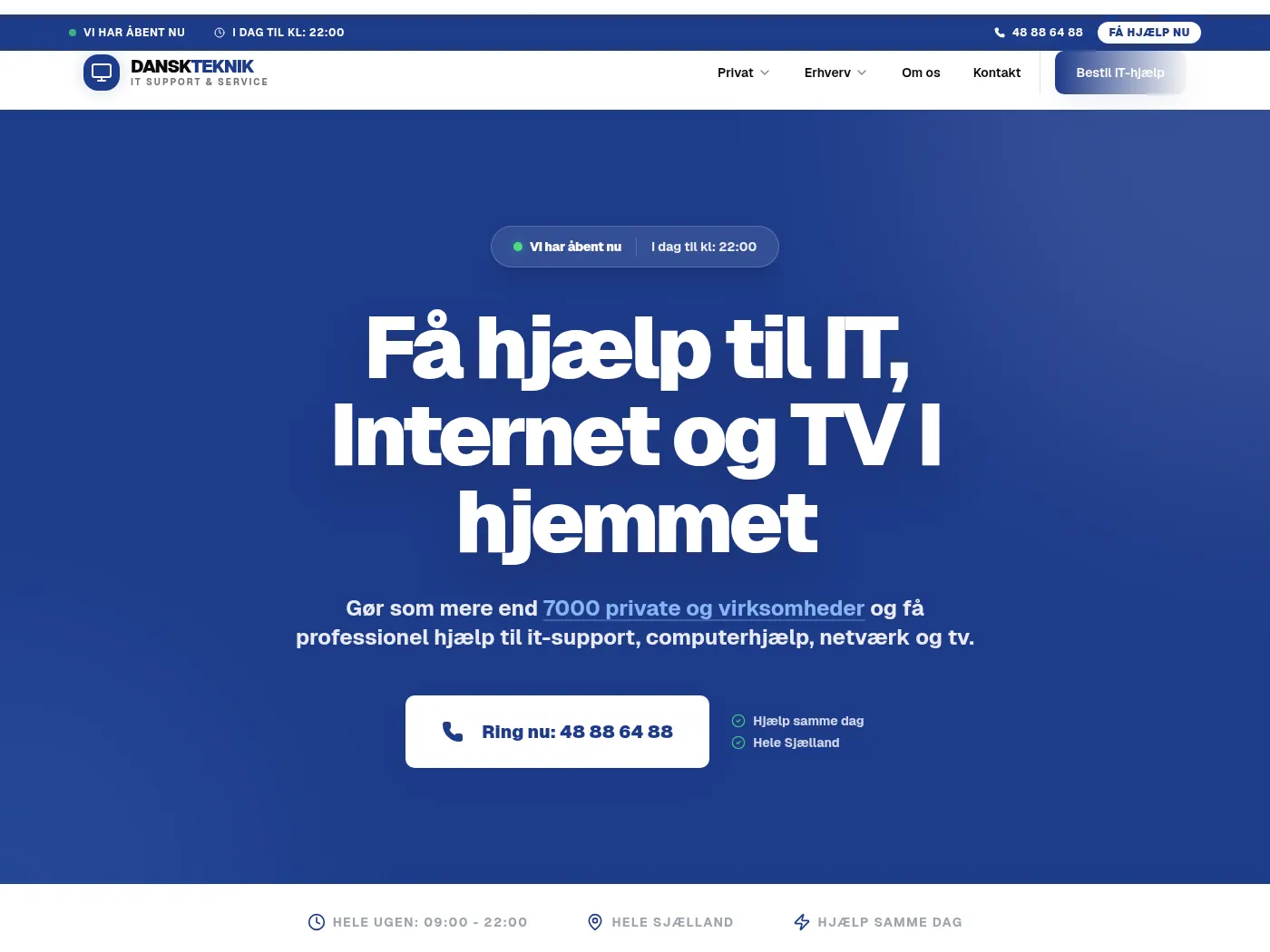Dansk Teknik IT Landing