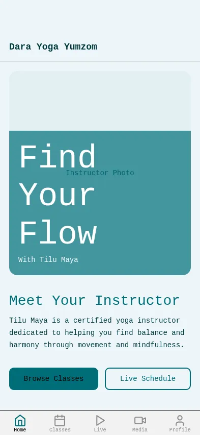 Dara Yoga Yumzom App