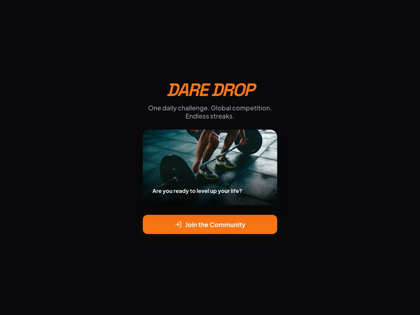 Dare Drop Challenge App