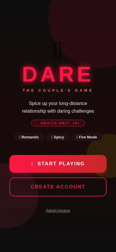 Long Distance Dare App