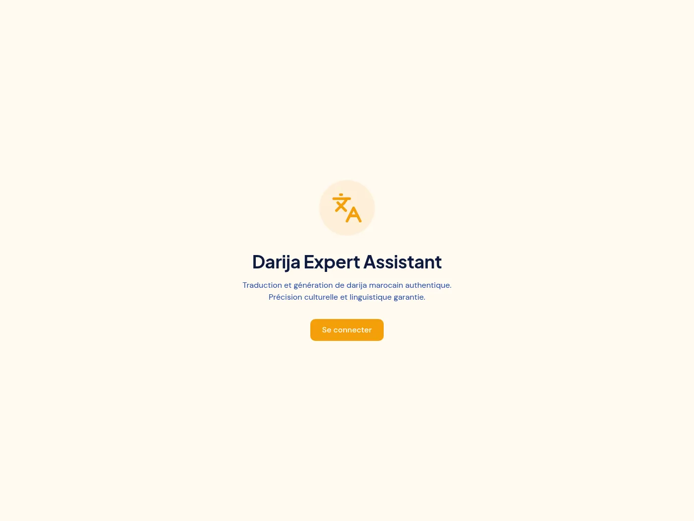 Darija Expert Assistant