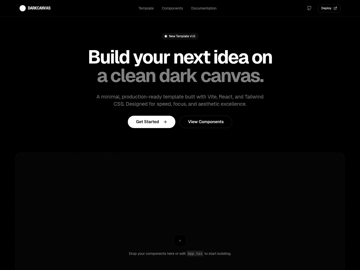 Dark Blank Page
