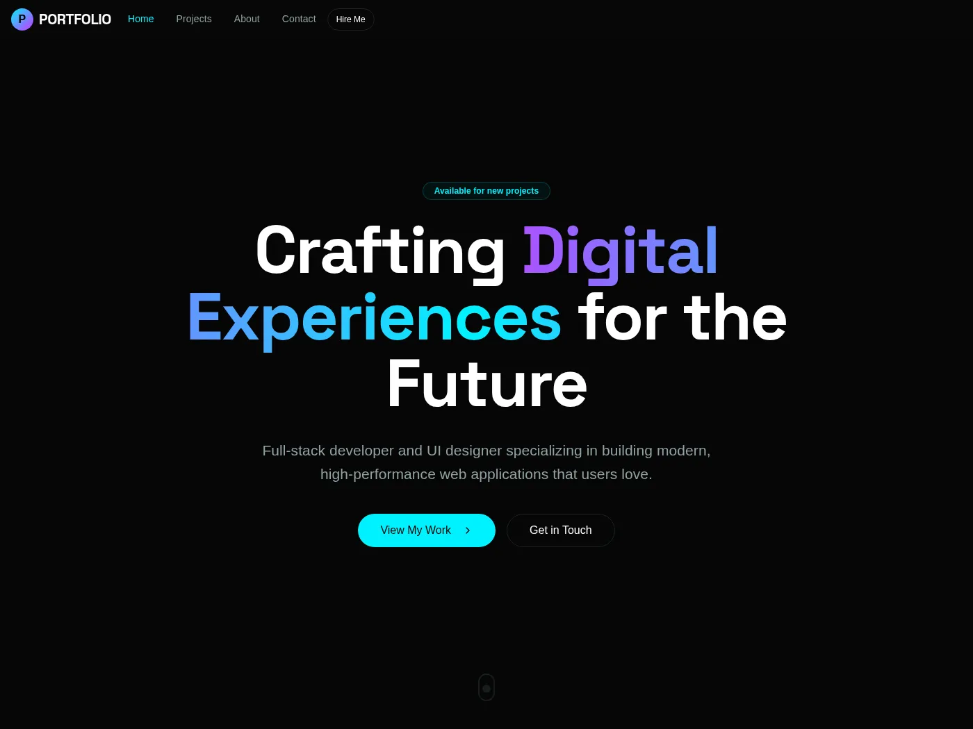 Modern Animated Portfolio