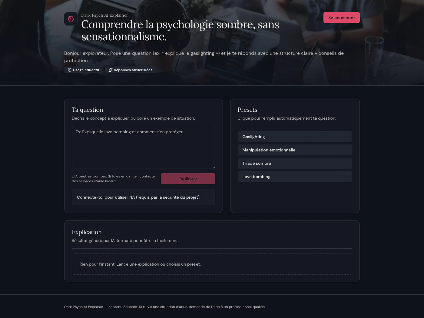 Dark Psych AI Explainer