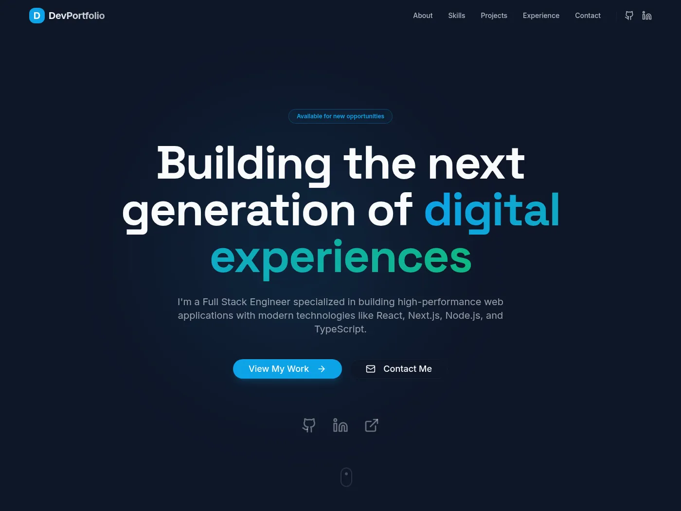 Dark Tech Portfolio
