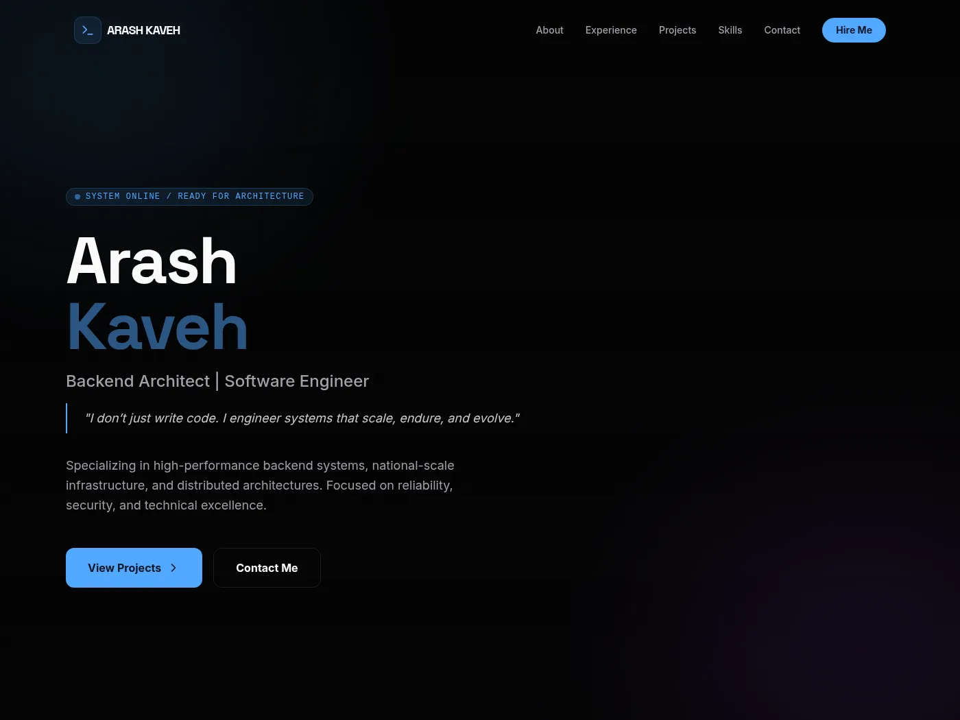 Futurist Dev Portfolio