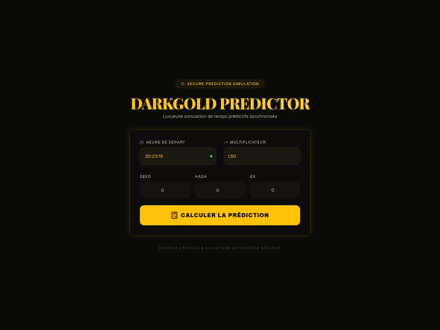 DarkGold Predictor