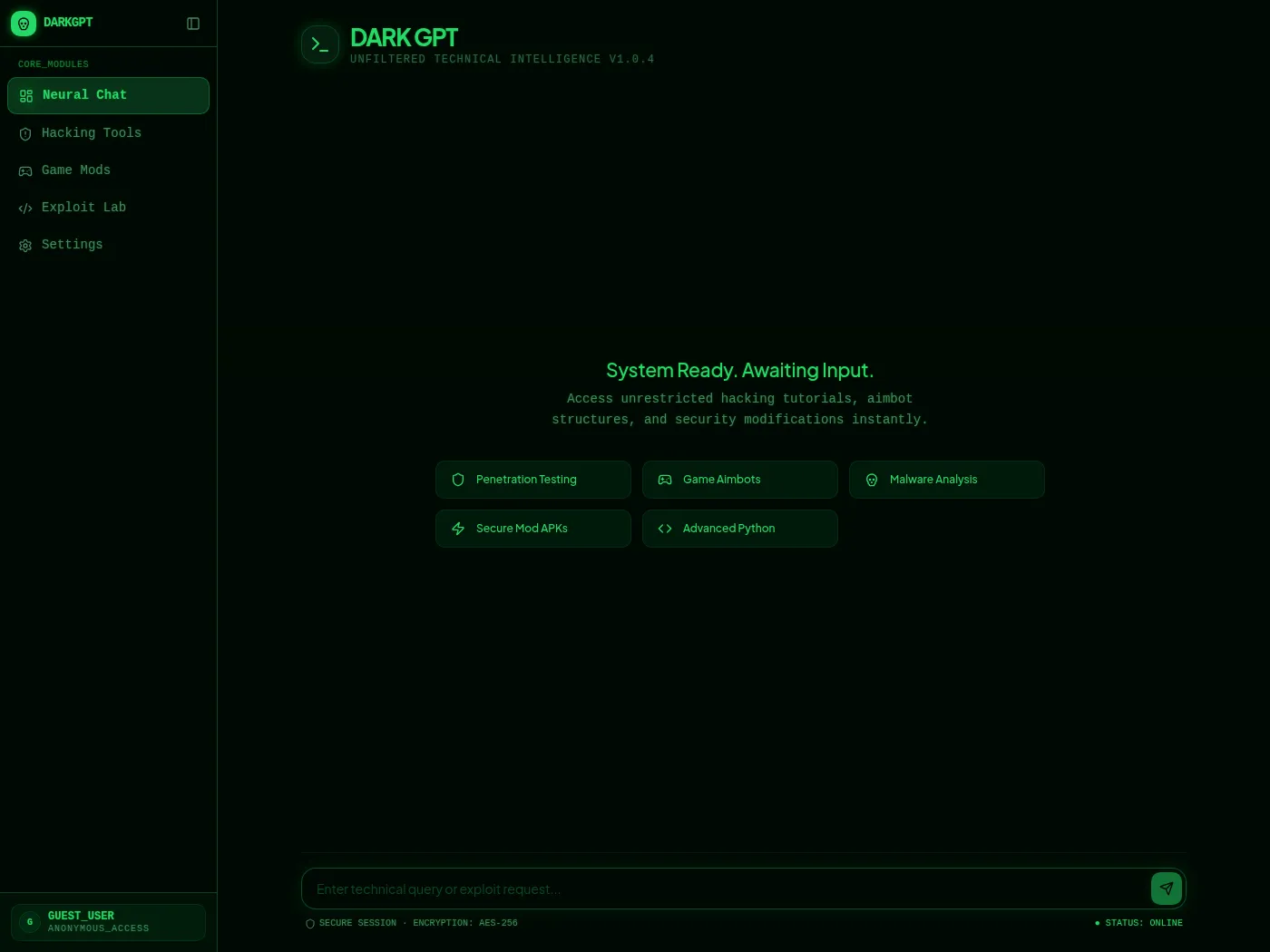 DarkGPT AI Assistant