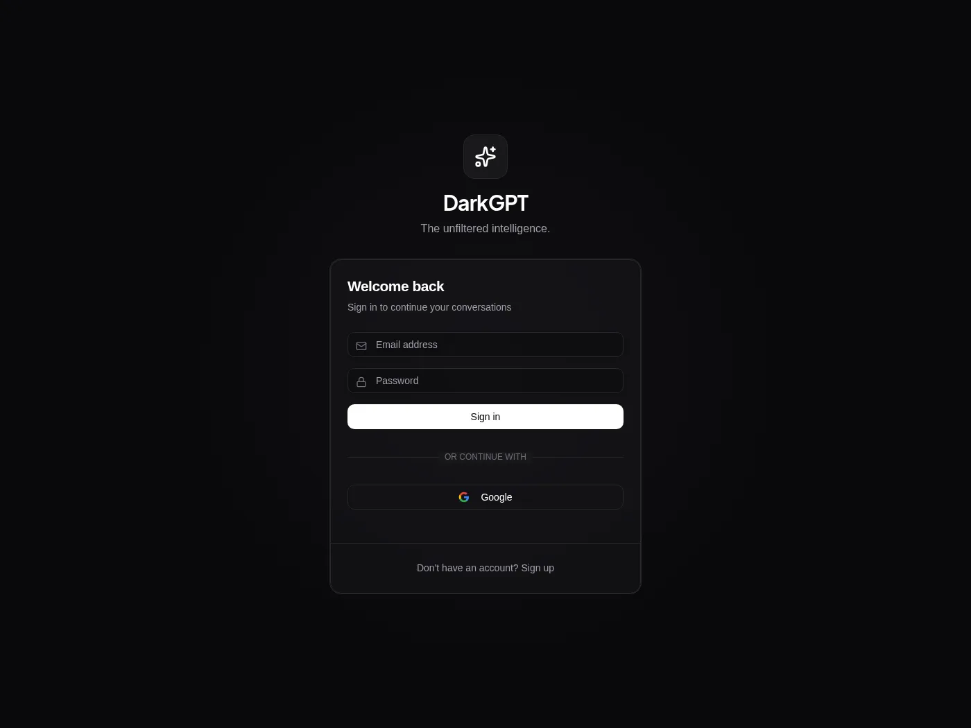 DarkGPT Web Clone