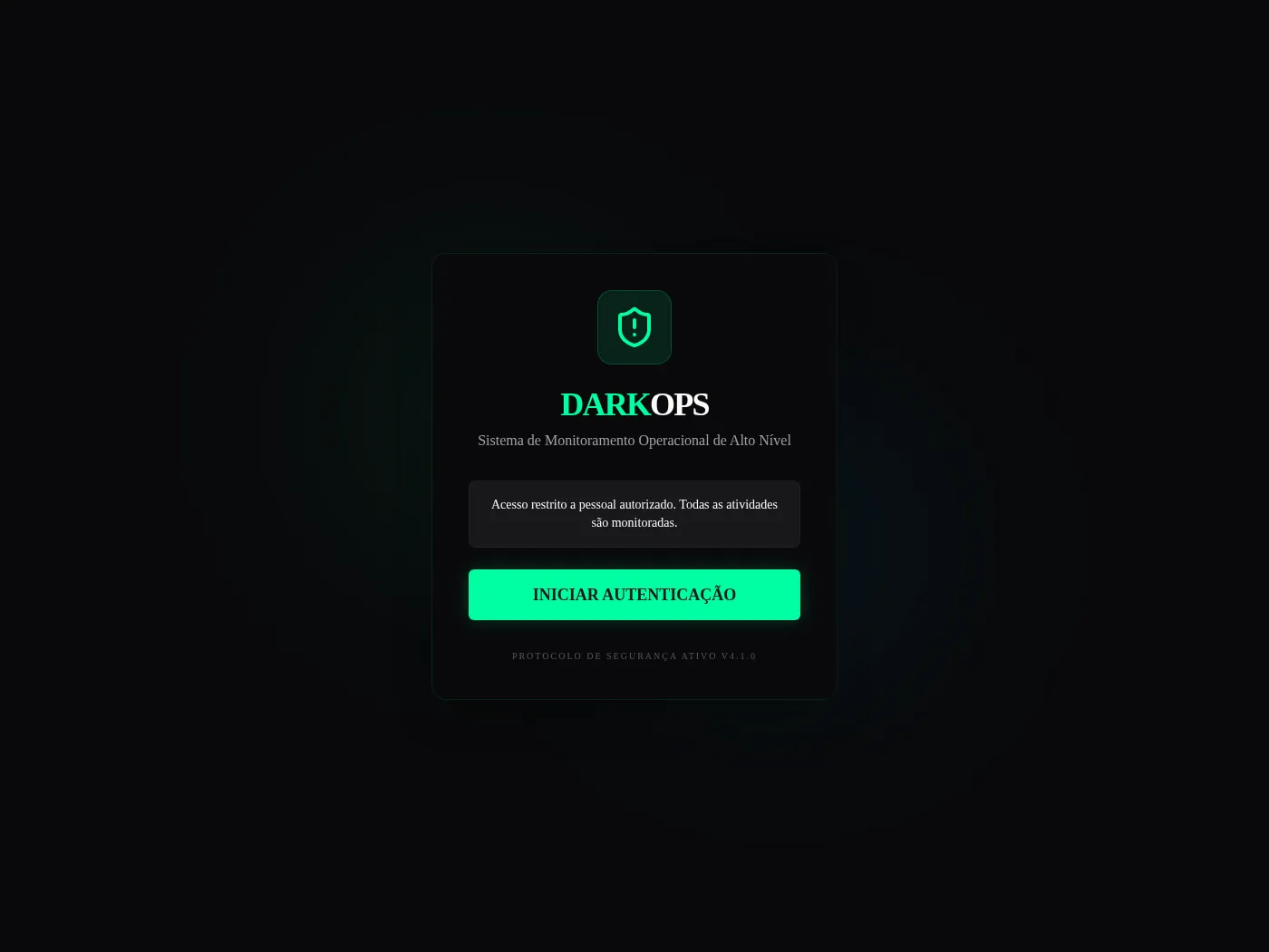 DarkOps Dashboard