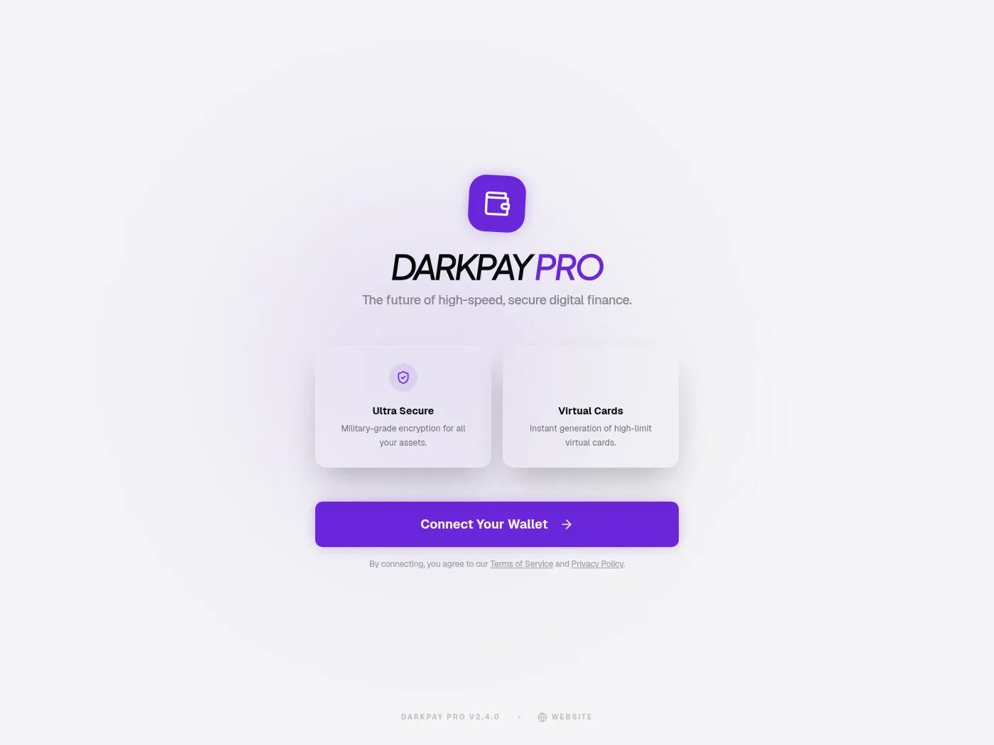 DarkPay Pro Wallet
