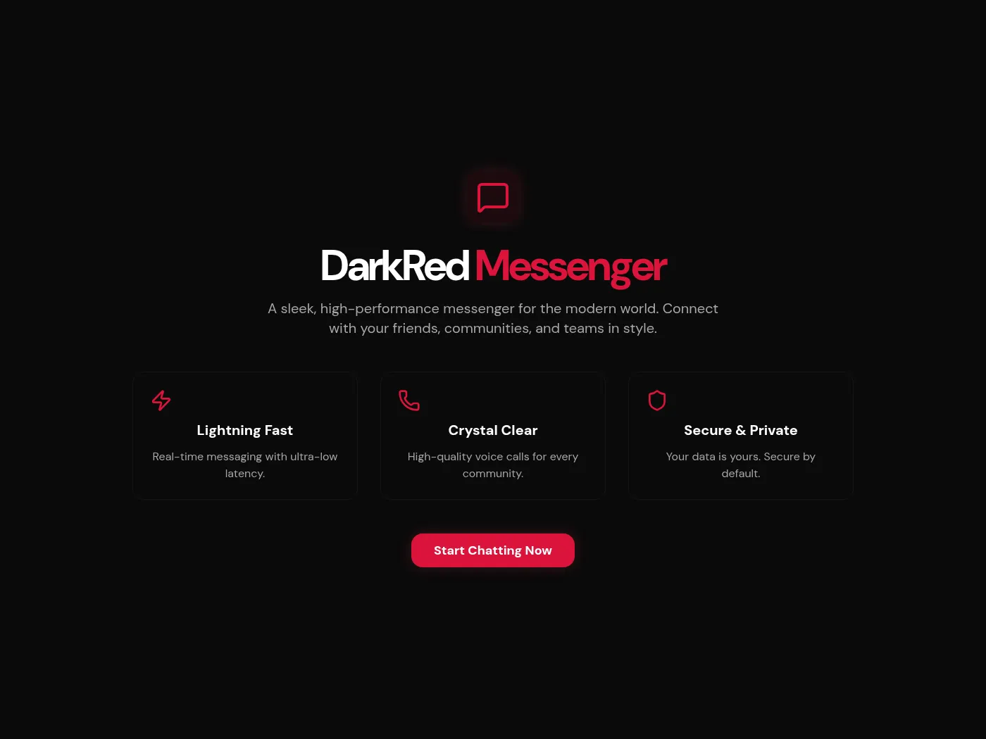 DarkRed Messenger