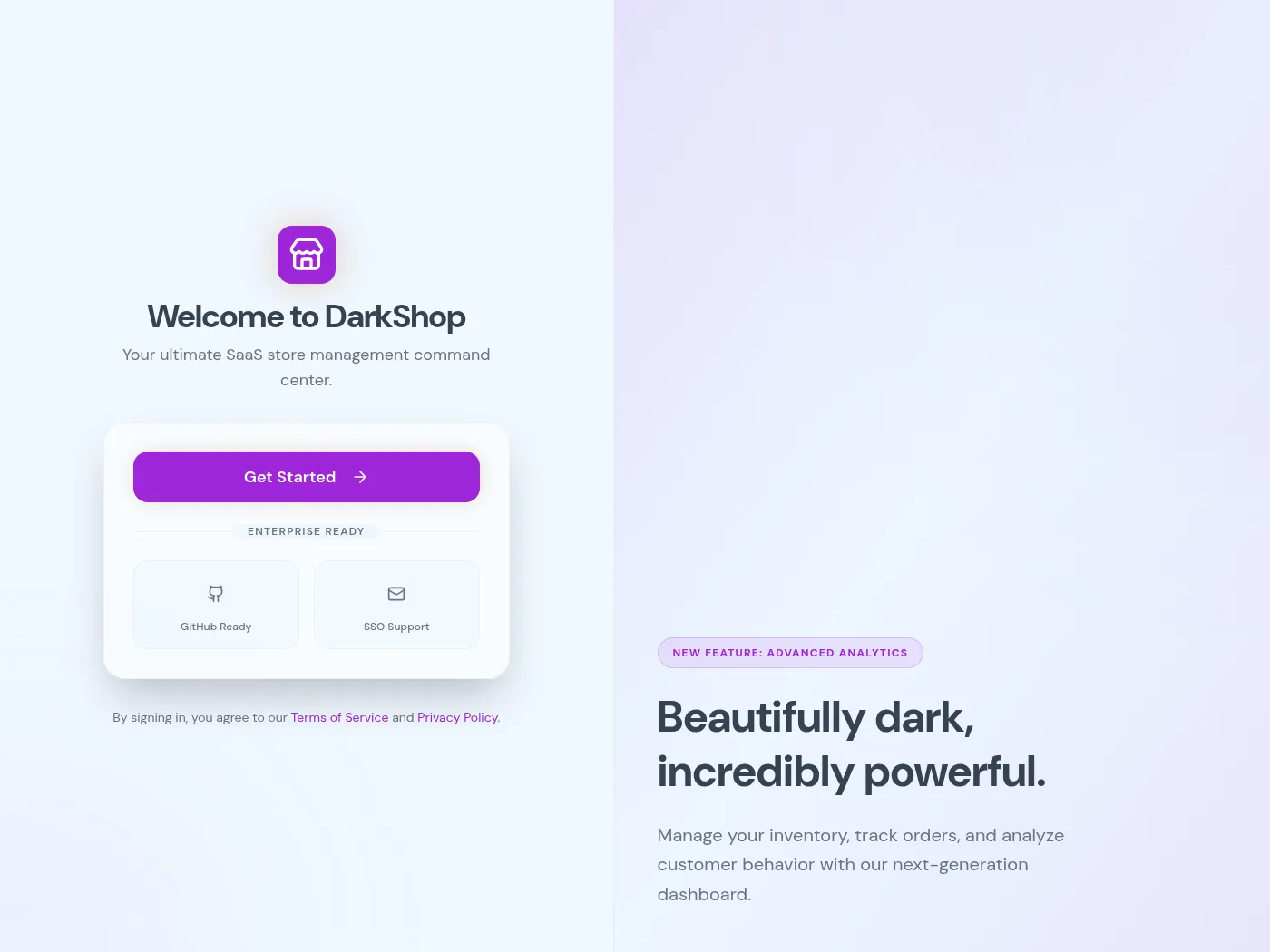 DarkShop SaaS Platform