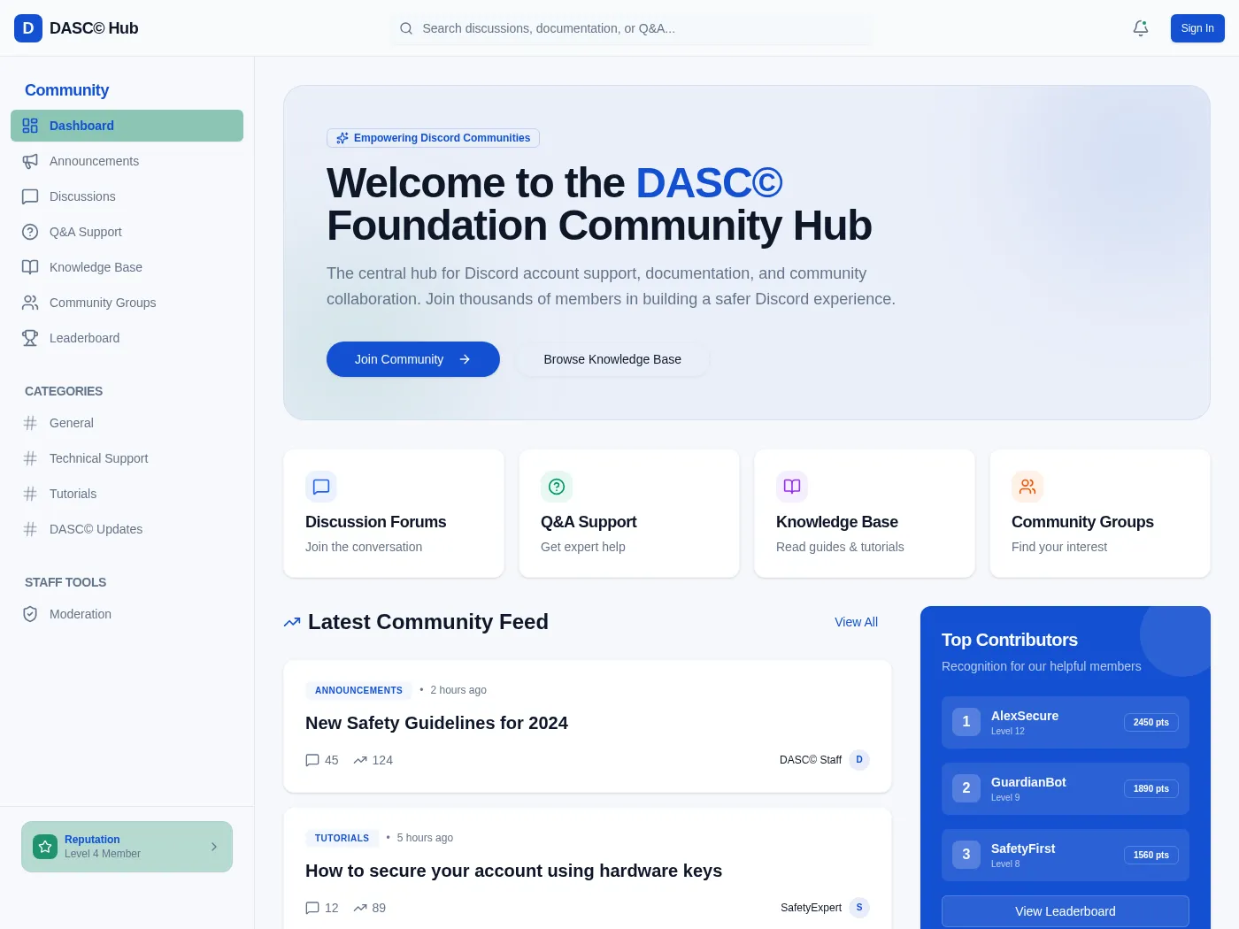 DASC Community Hub