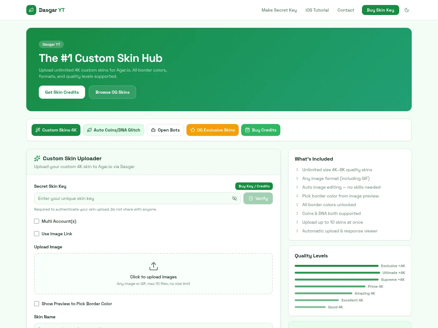 Dasgar Green Skins Hub