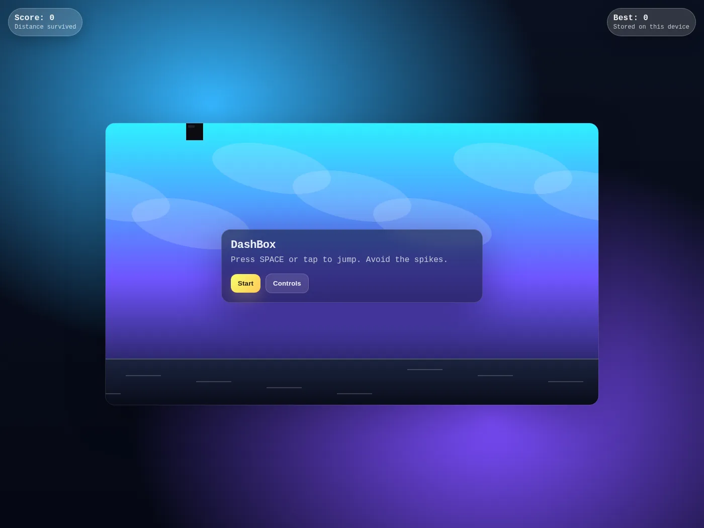 DashBox Browser Game