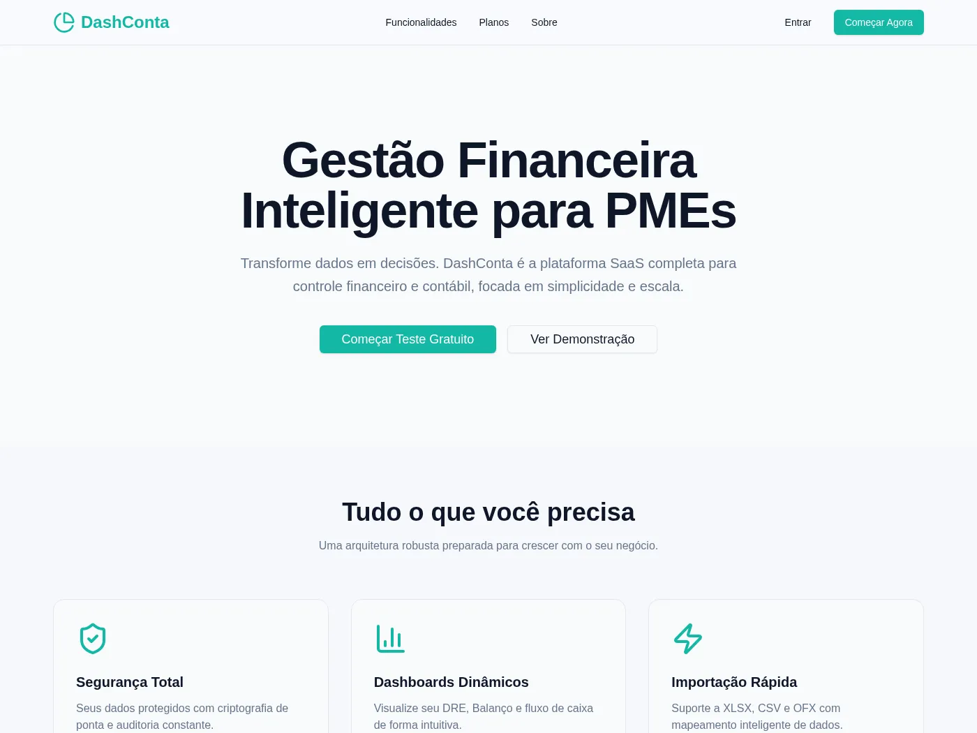 DashConta MVP SaaS