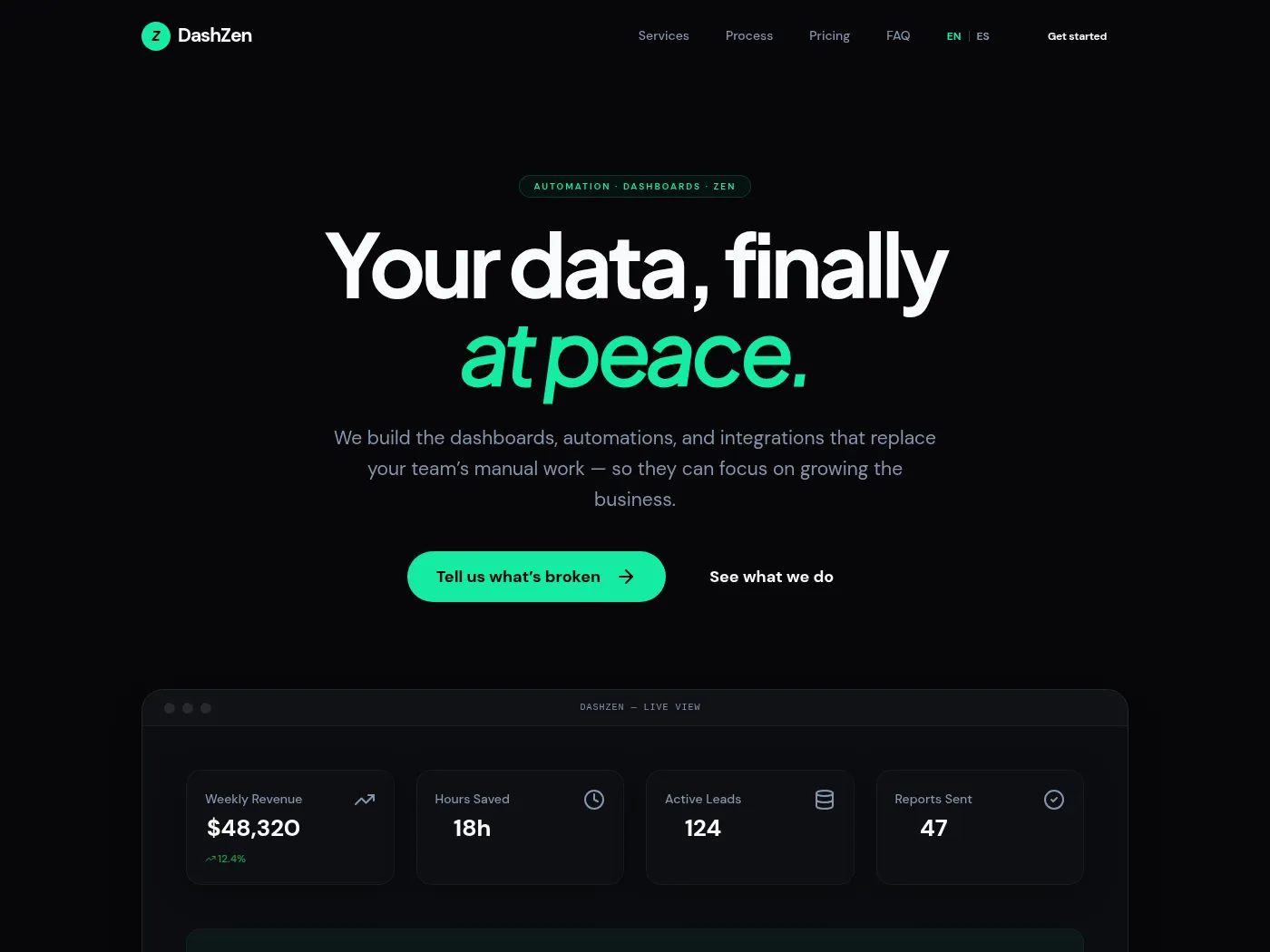 DashZen Redesign