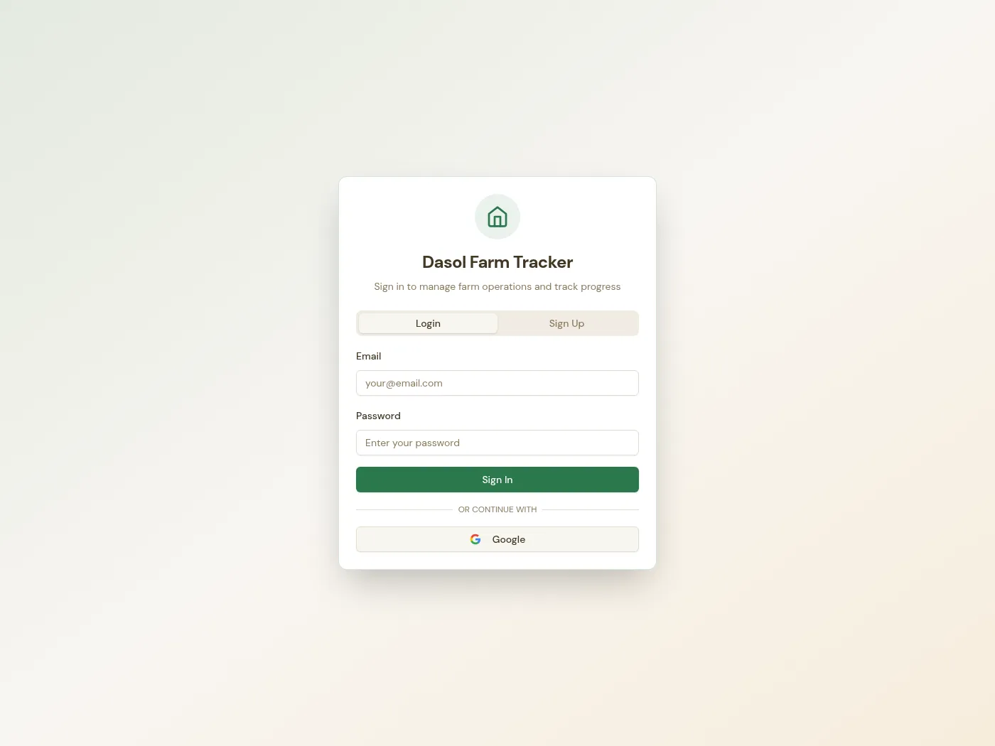 Dasol Farm Tracker